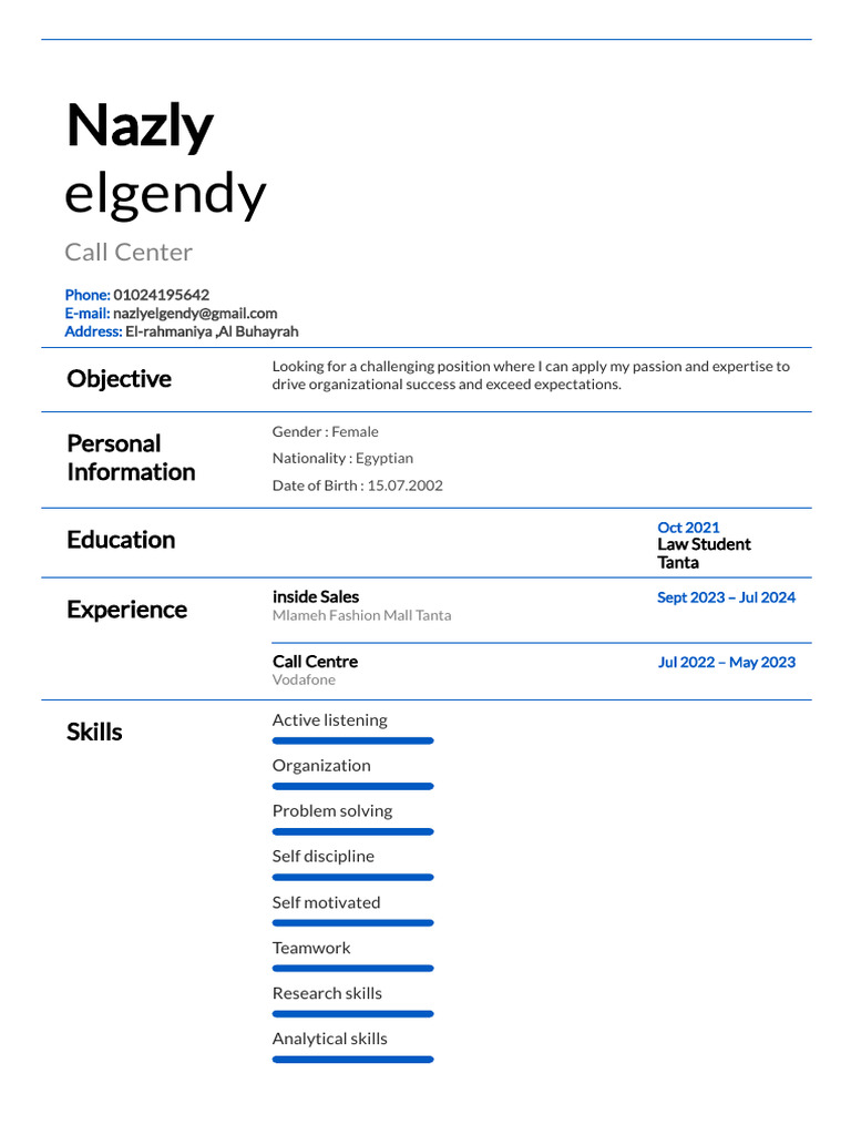 Nazly Resume 310 | PDF