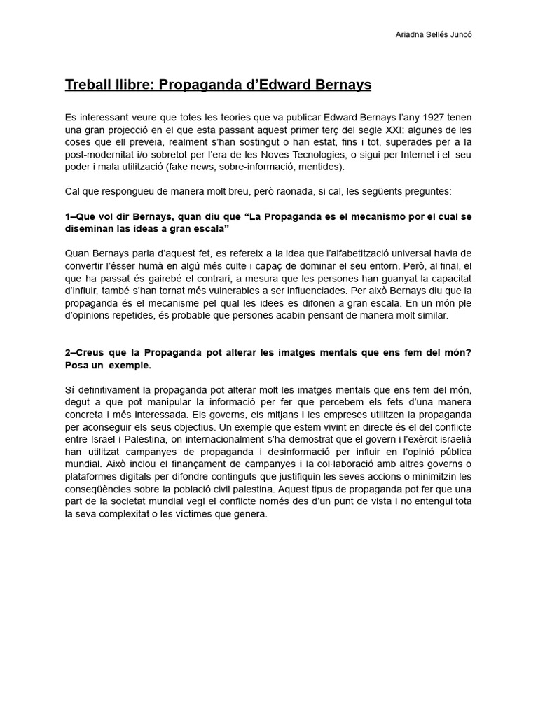Propaganda Bernays | PDF