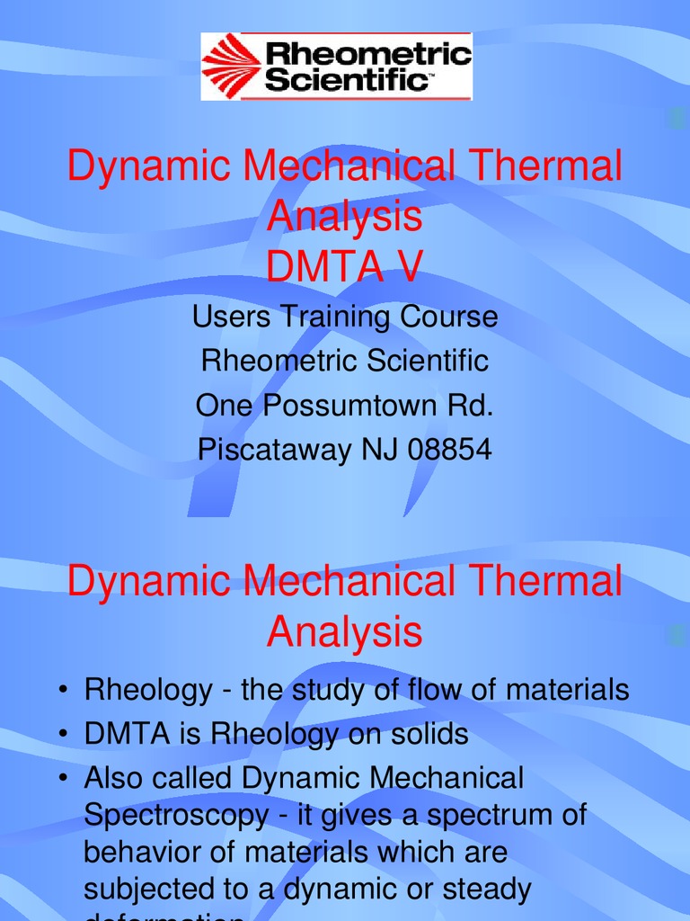 Ebook Engineering Dynamic Mechanical Thermal Analysis | PDF ...