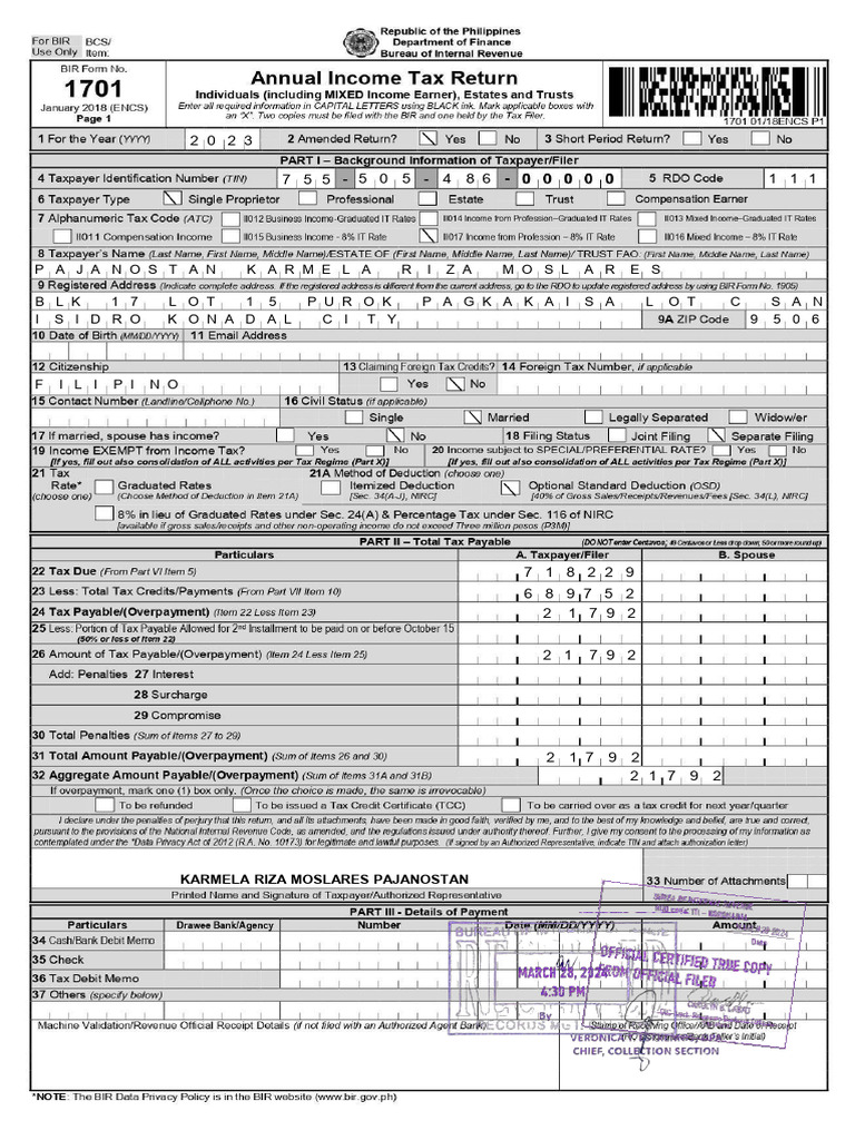 Bir 1701 Page 1 | PDF