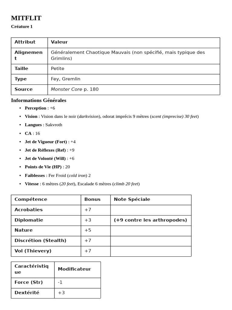Mitflit : Statistiques et Capacités | PDF | Divertissement