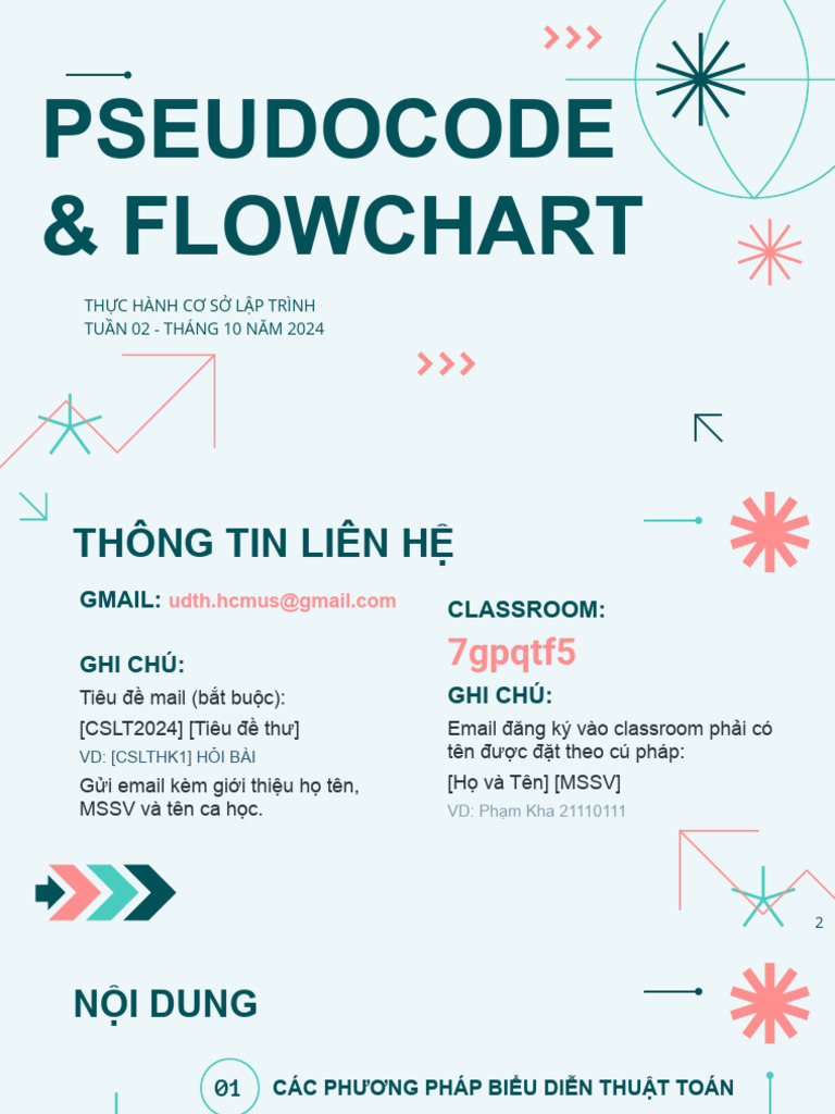 Lab2 - Flowchart and Pseudocode | PDF