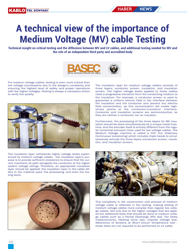 Importance of MV Cable Testing 1668541464 | PDF | Insulator ...