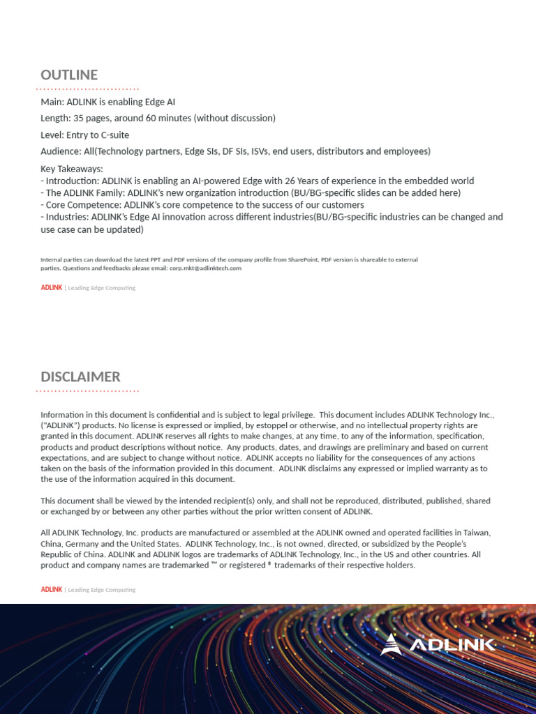 2022 ADLINK Technology Inc. Company Profile v1.0_final | PDF | Computer Architecture | Computer ...