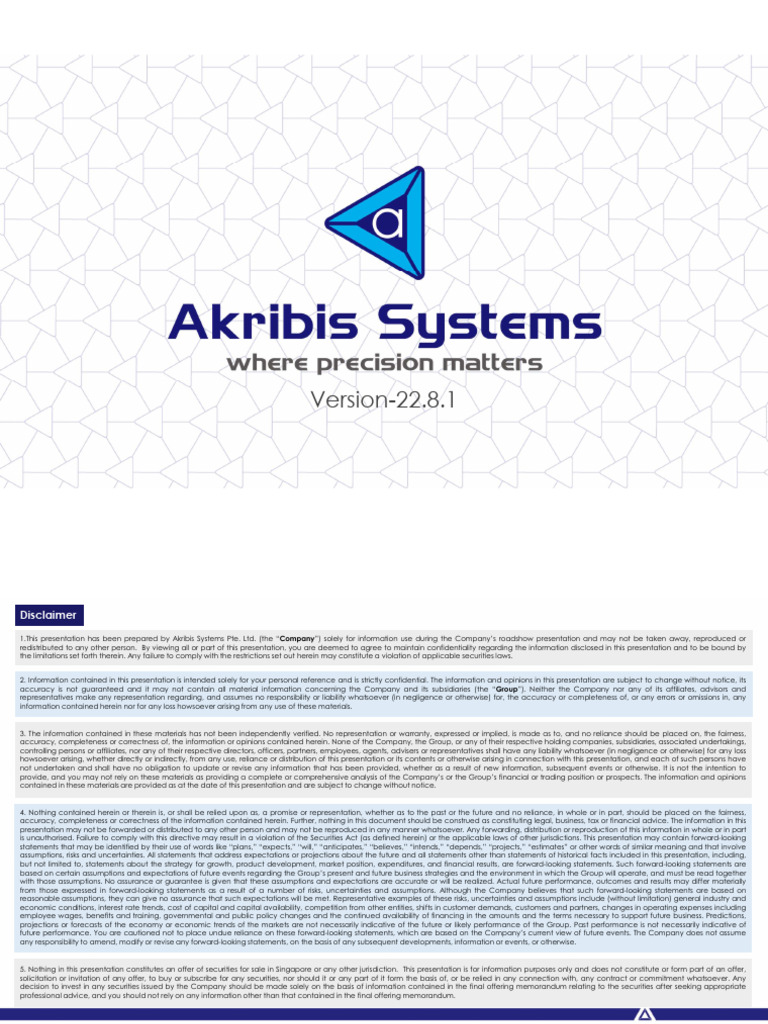 Akribis Company Profile 2 | PDF | Electric Motor | Force