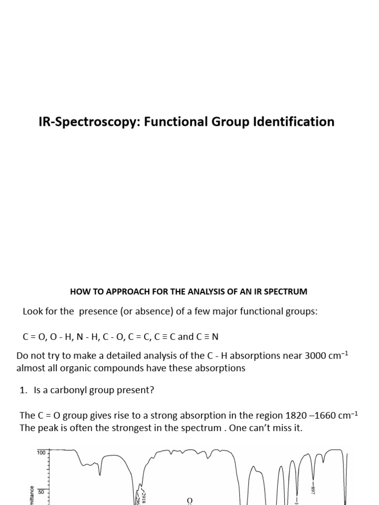 Organic Chemistry - Lesson12 | PDF | Infrared Spectroscopy | Absorption ...