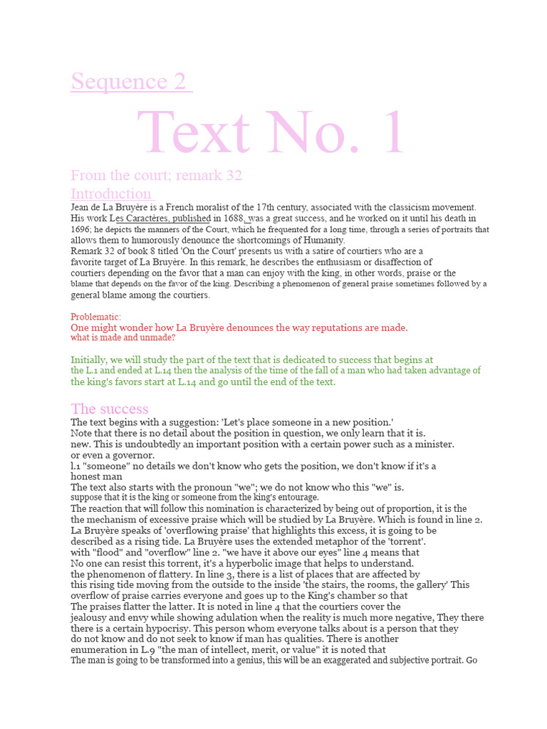 From The Court, Note 32 French First | PDF