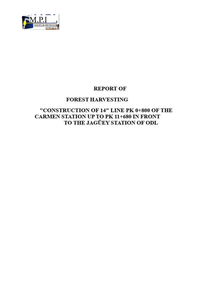 Forest Utilization Report (Pedro Fernandez) | PDF | Logging ...