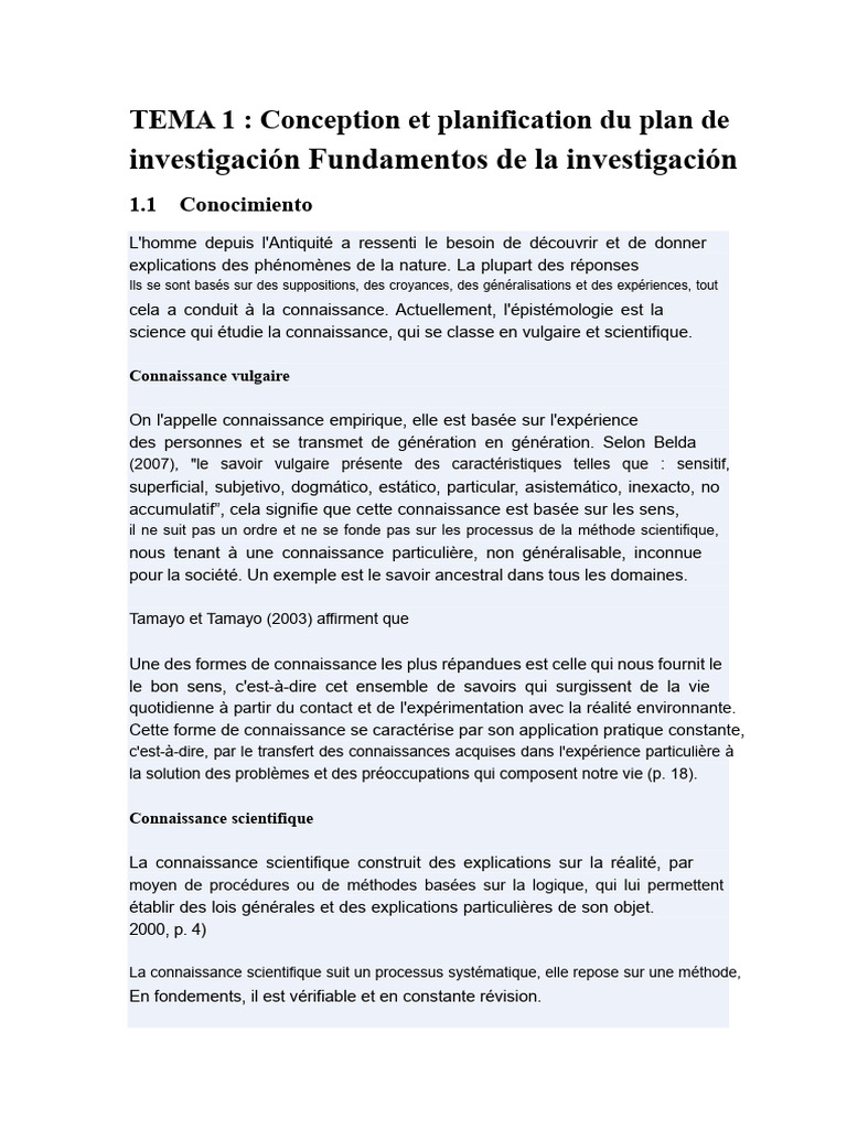 Fondements et Méthodes de la Recherche Scientifique | PDF | Science ...