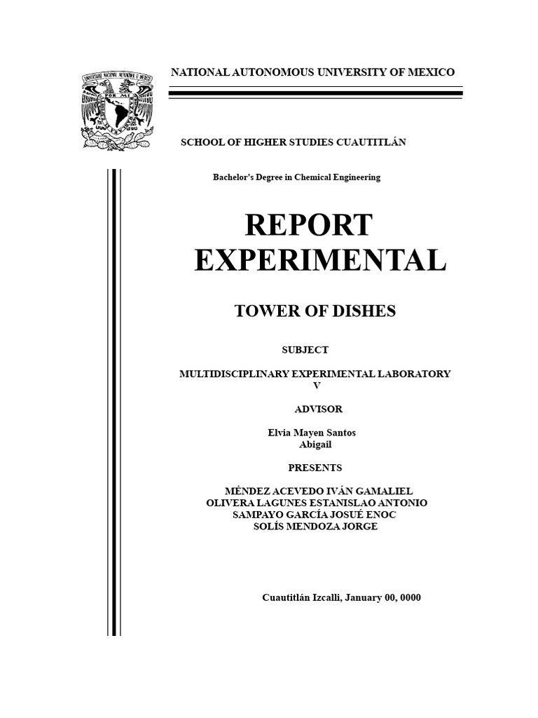 Report. LEM VI Analysis of Trays in A Distillation Column | PDF ...