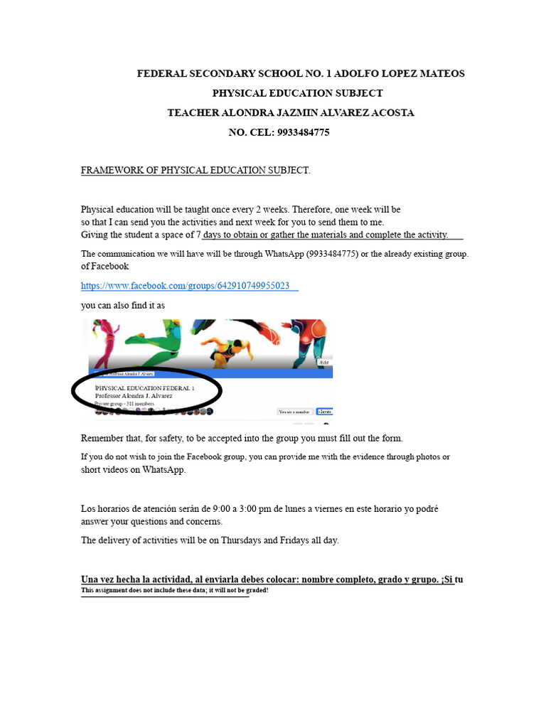 Physical Education Framework Overview | PDF | Learning | Cognition