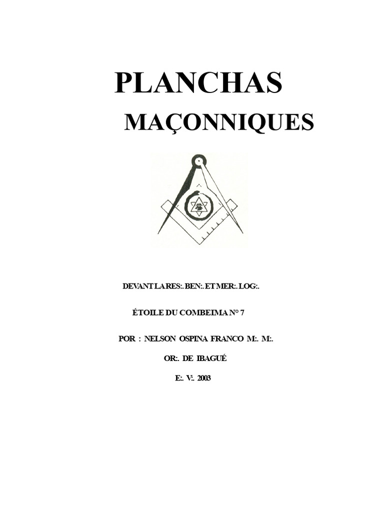 Planches Maçonniques : Retour Éternel et Initiation | PDF | Franc ...
