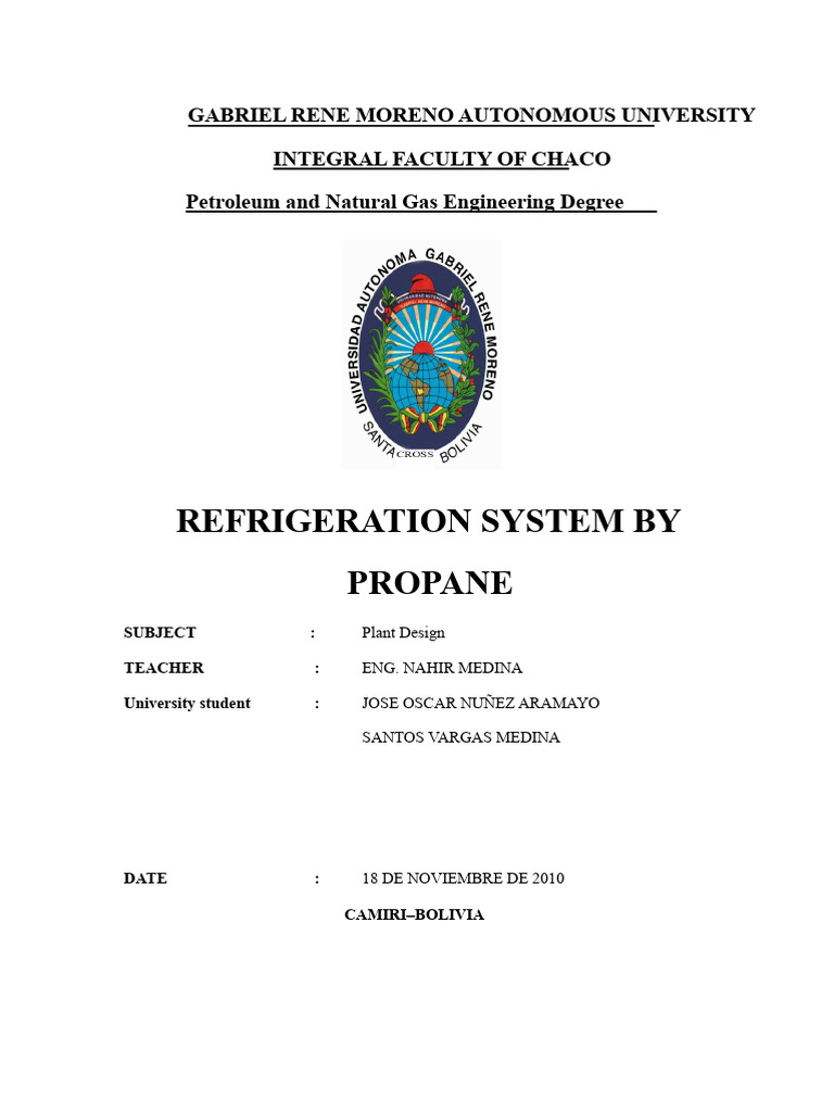 Propane Refrigeration System Design Guide | PDF | Propane | Phase (Matter)