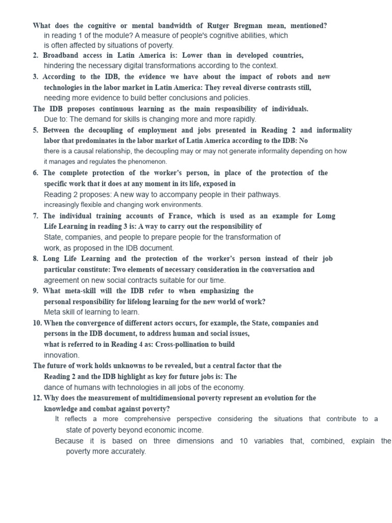 Practical Work 3 TECHNOLOGY HUMANITIES AND GLOBAL MODELS | PDF | Labour ...