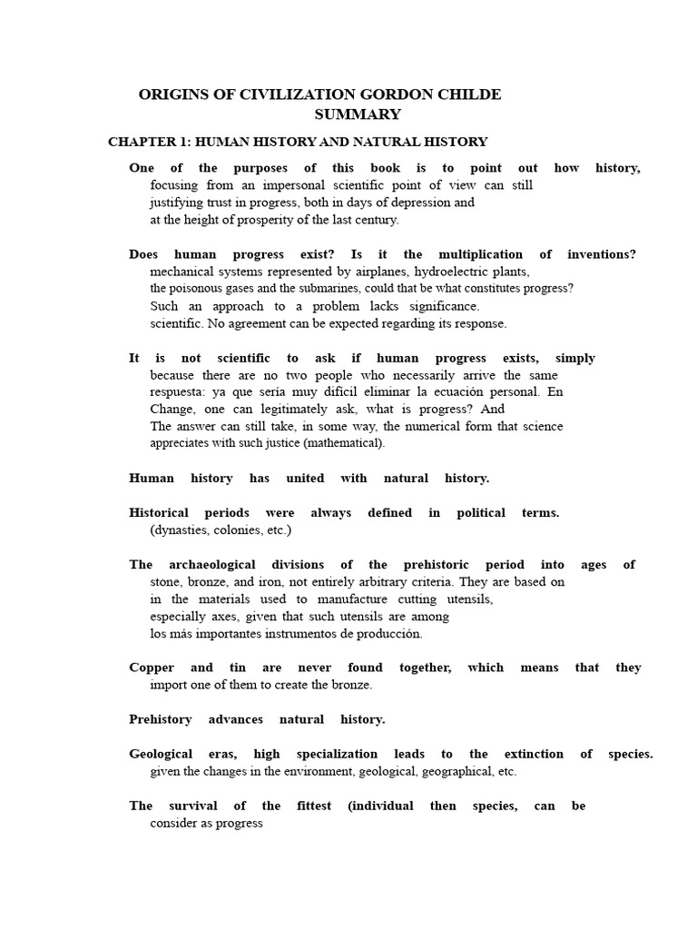 Origins of Civilization: Key Insights | PDF | Agriculture | Writing