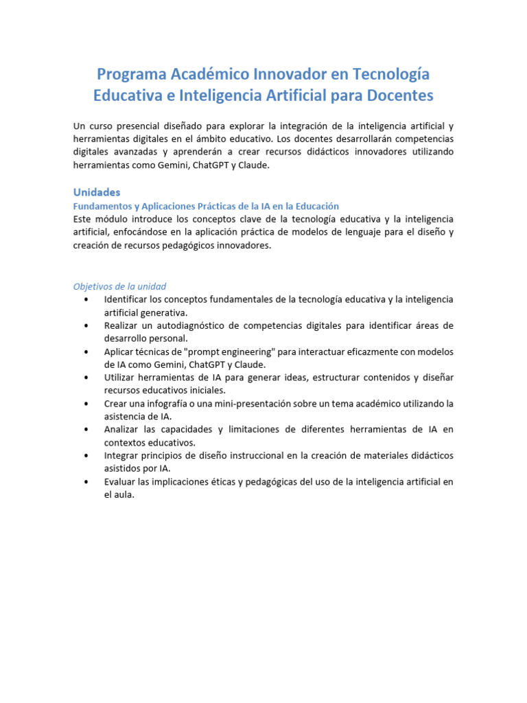 DOCENTES - Programa Académico Innovador en Tecnología Educativa e ...