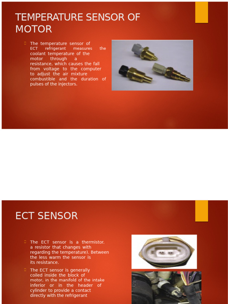 Motor Temperature Sensor Guide | PDF