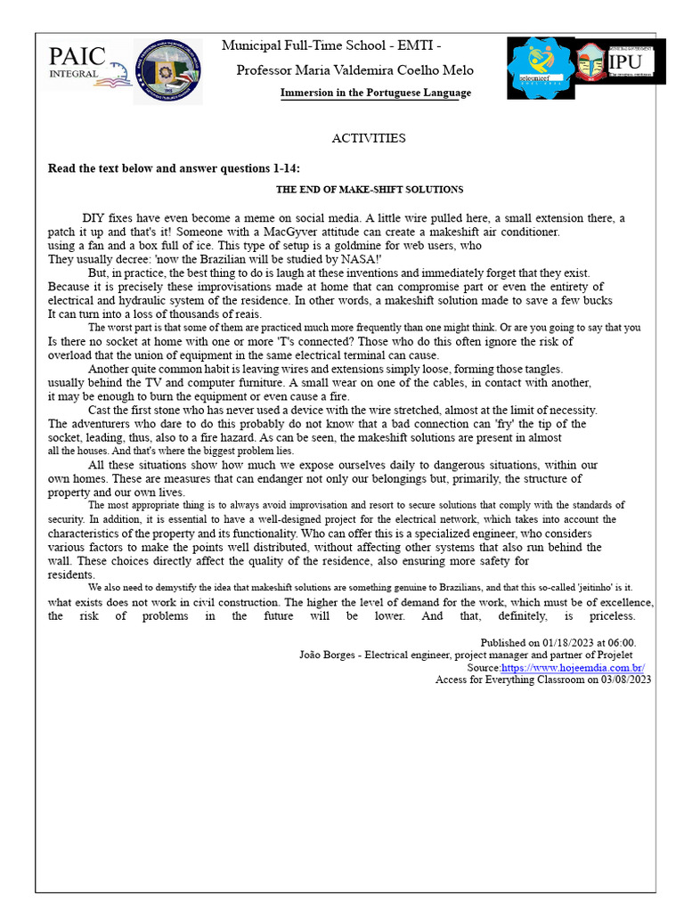 For The End of Jerry-Rigging | PDF