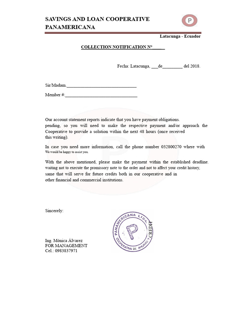 Payment Notification | PDF | Private Sector | Credit