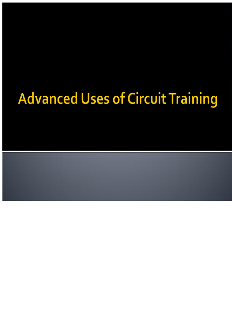 Usos Avanzados Del Entrenamiento en Circuito - Boo Schexnayder | PDF ...