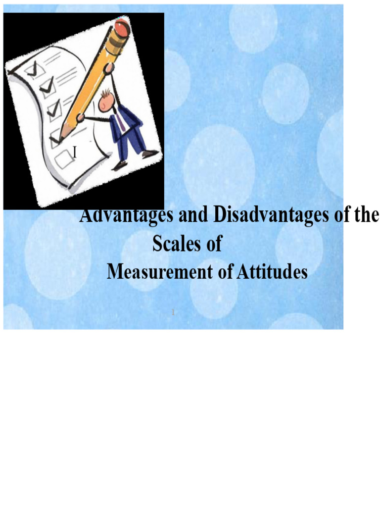 Measurement Scales for Attitudes | PDF | Likert Scale | Cognition