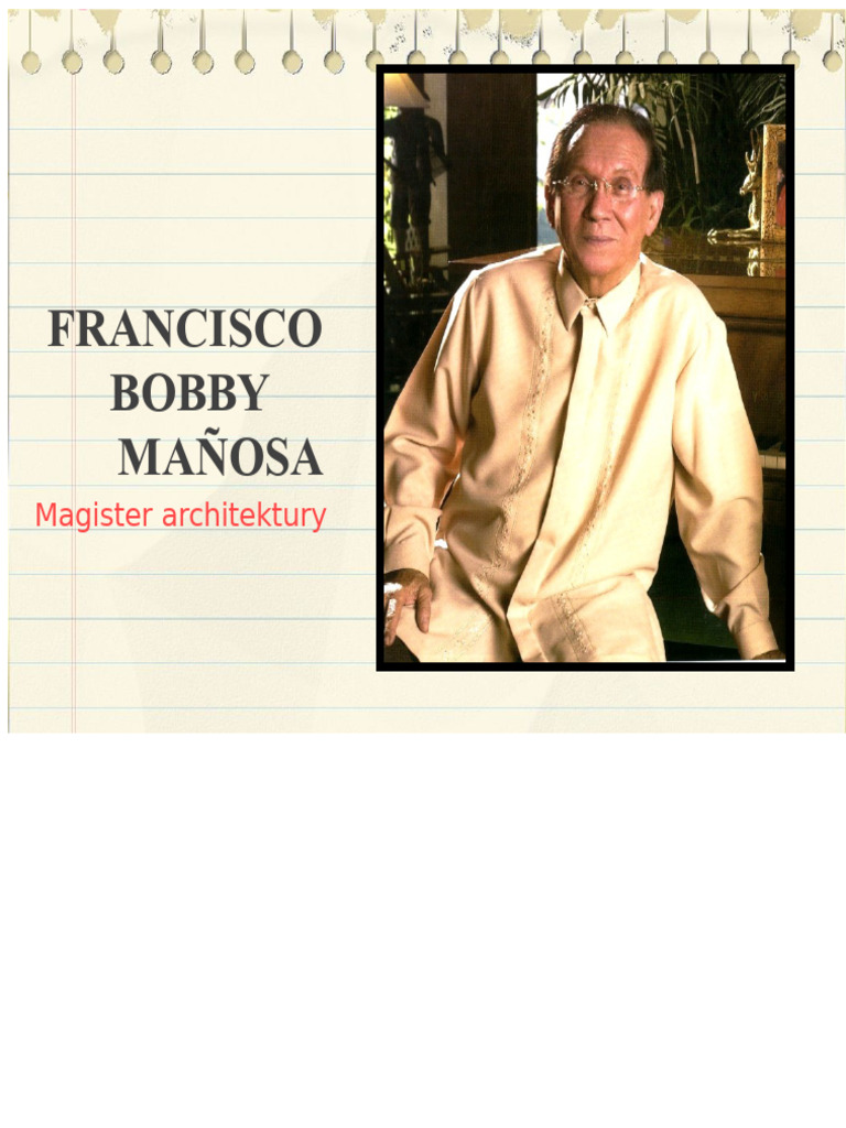 Wszystko o Francisco Mañosa | PDF