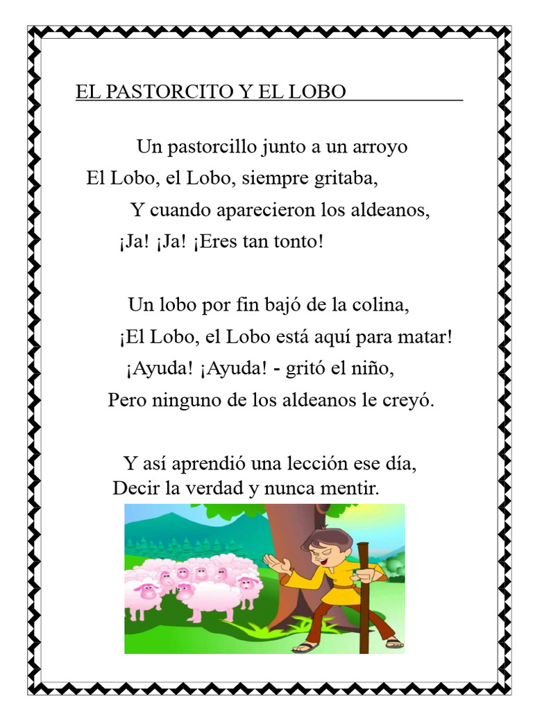 El Pastorcito y El Lobo | PDF