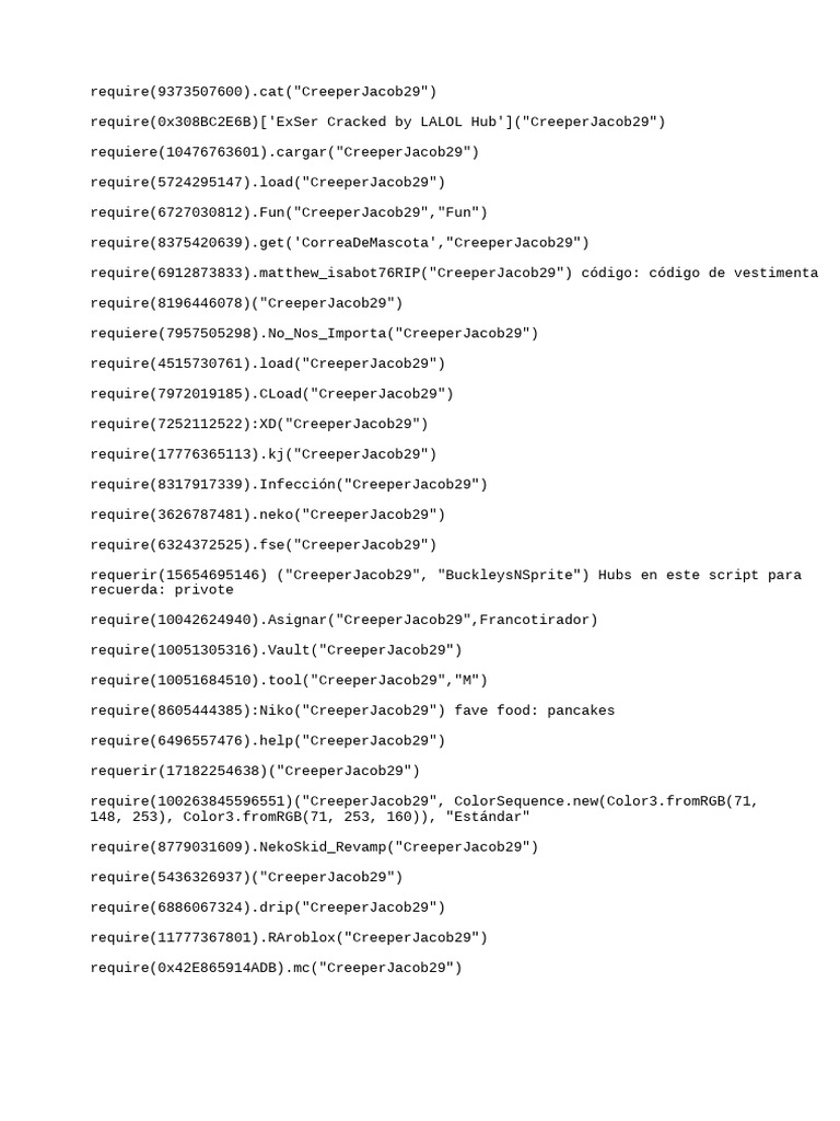 Código y Recursos para CreeperJacob29 | PDF