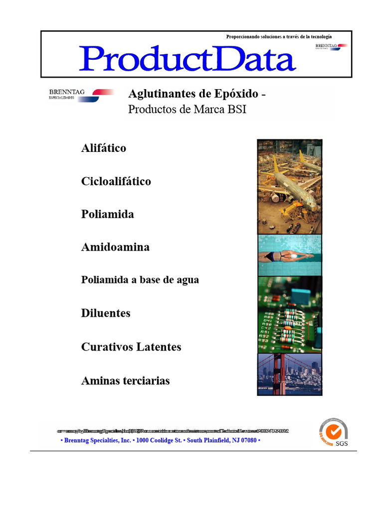 Curativos y Diluentes Epóxicos BSI | PDF | Epoxy | Química Orgánica