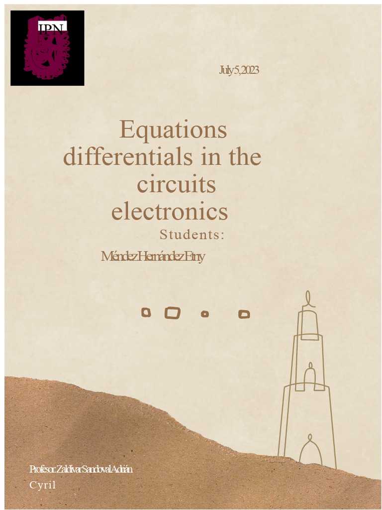 Differential Equations in Electronic Circuits | PDF | Electrical ...