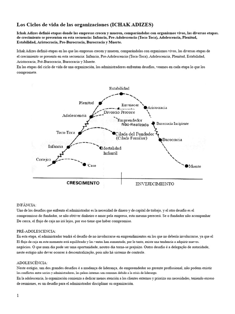 Los Ciclos de Vida de Las Organizaciones | PDF | Capital de trabajo ...