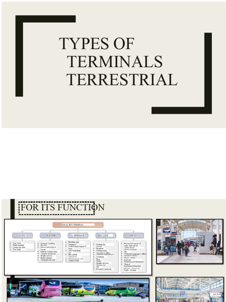 Types and Regulations for Land Terminals | PDF | Parking | Road Transport