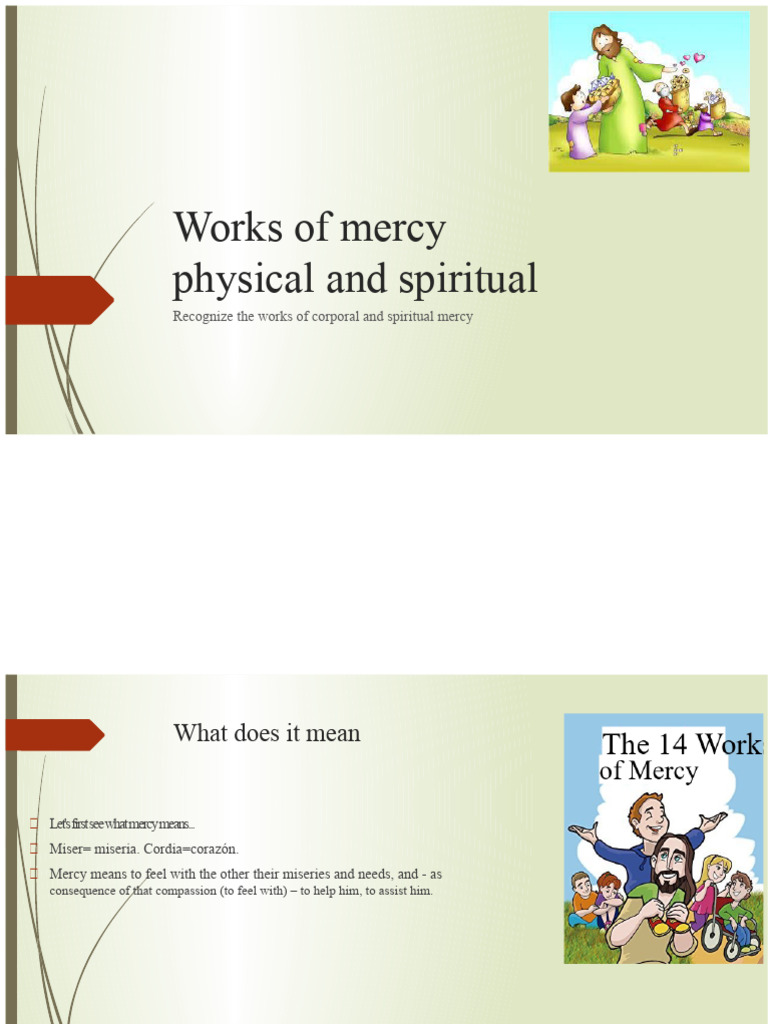 Understanding Works of Mercy | PDF | Lord's Prayer | Religious Belief ...
