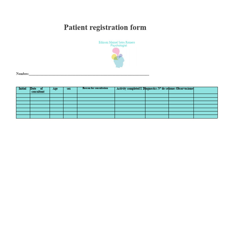 Patient Registration Form | PDF