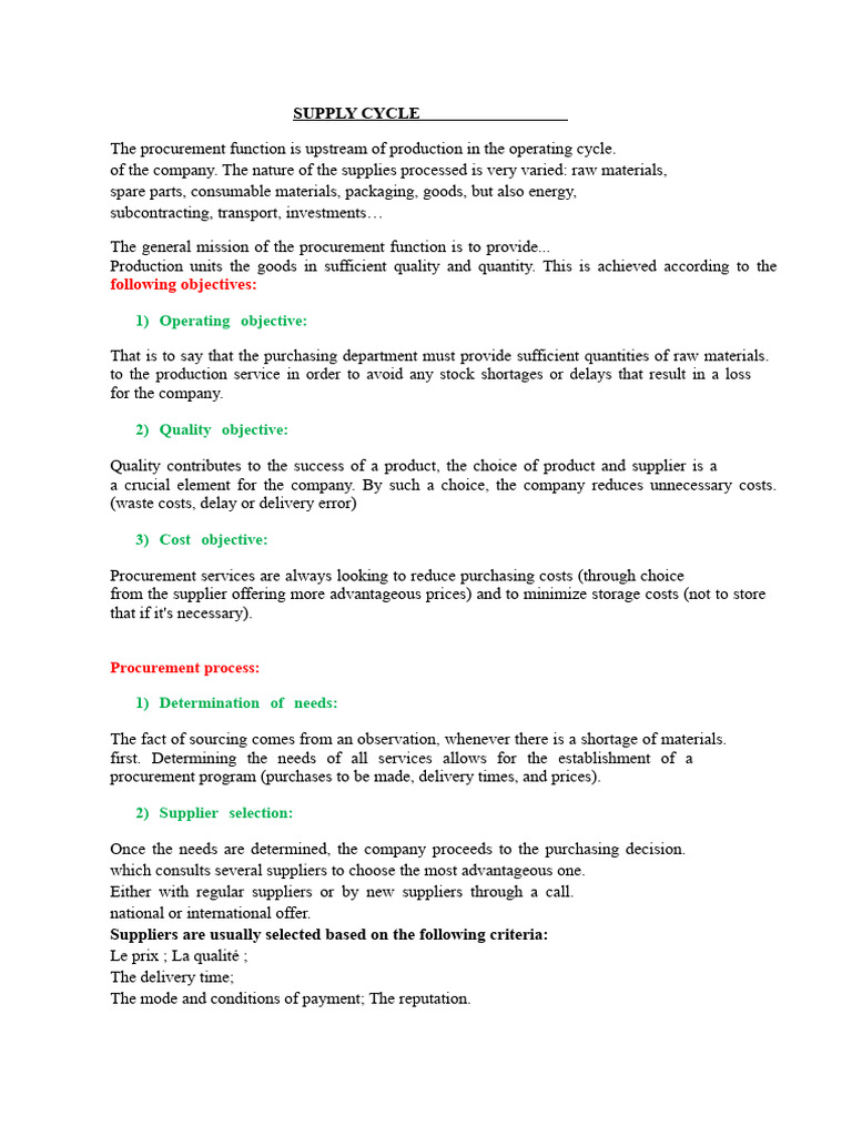 Procurement and Stock Management Guide | PDF | Procurement | Inventory