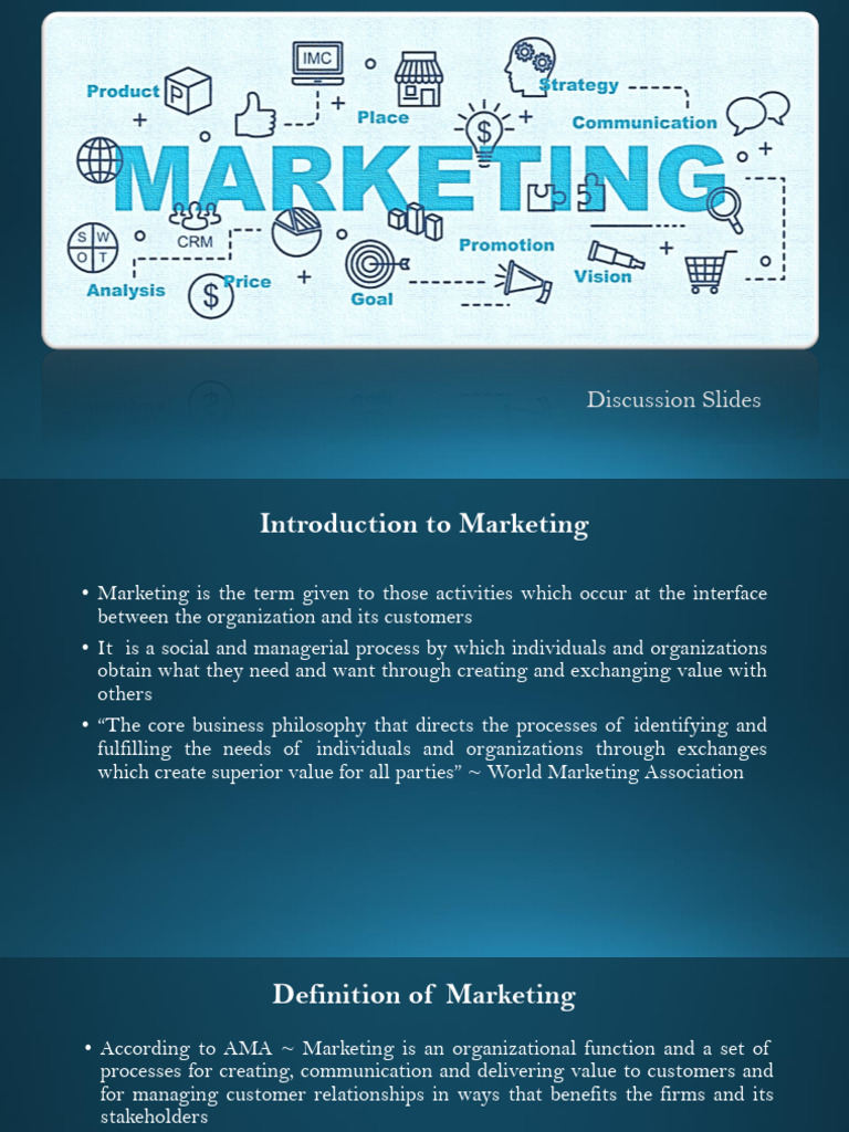 Introduction to Marketing Concepts | PDF | Marketing | Sales