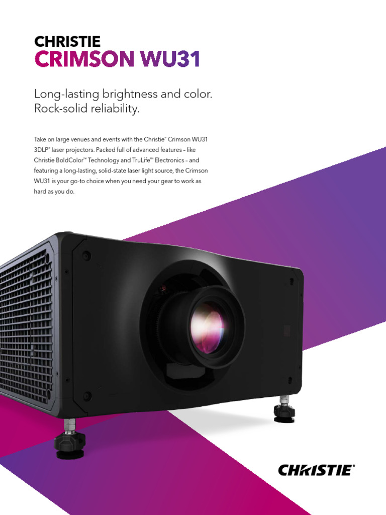 Spetsifikatsiya Christie WU31 | PDF | Hdmi | Information And ...