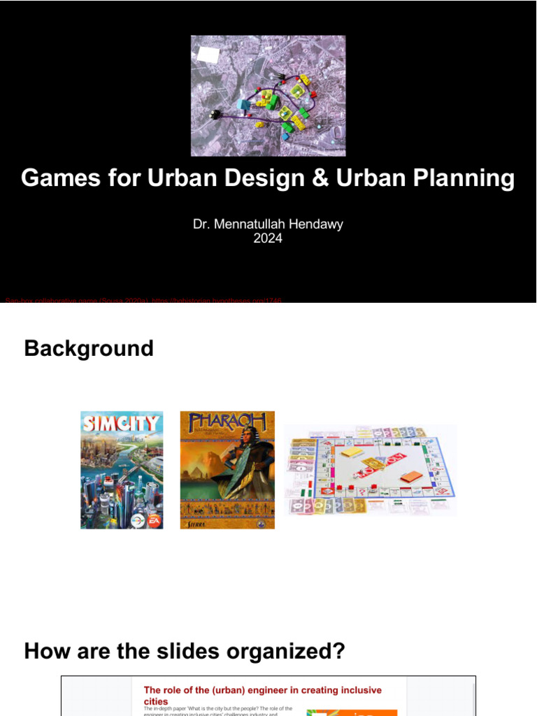 Games for Urban Design and Urban Planning | PDF | City | Urban Planning