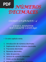 Los Números Decimales 5 To Grado | PDF | Decimal | Multiplicación