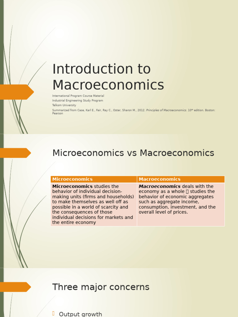 Introduction To Macroeconomics | PDF | Macroeconomics | Economics