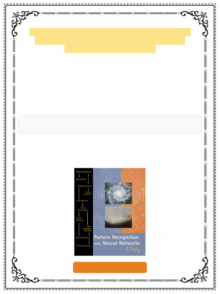 Pattern Recognition and Neural Networks 1st Edition Brian D. Ripley ...