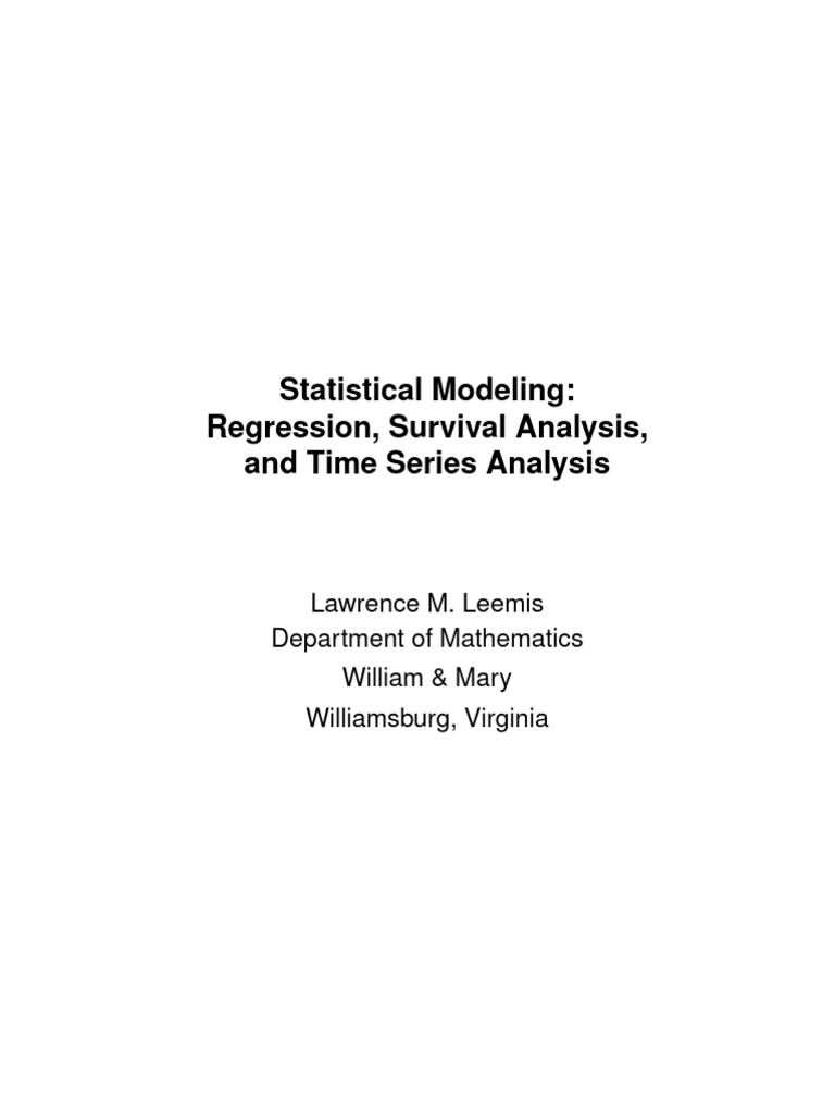 Statistical Modeling Techniques Explained | PDF | Errors And Residuals ...