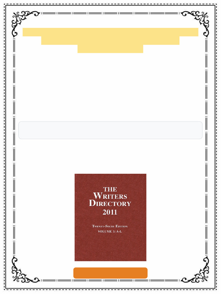 The Writers Directory 2011 Volume 1 A L 26th Edition Lisa Kumar Ebook ...