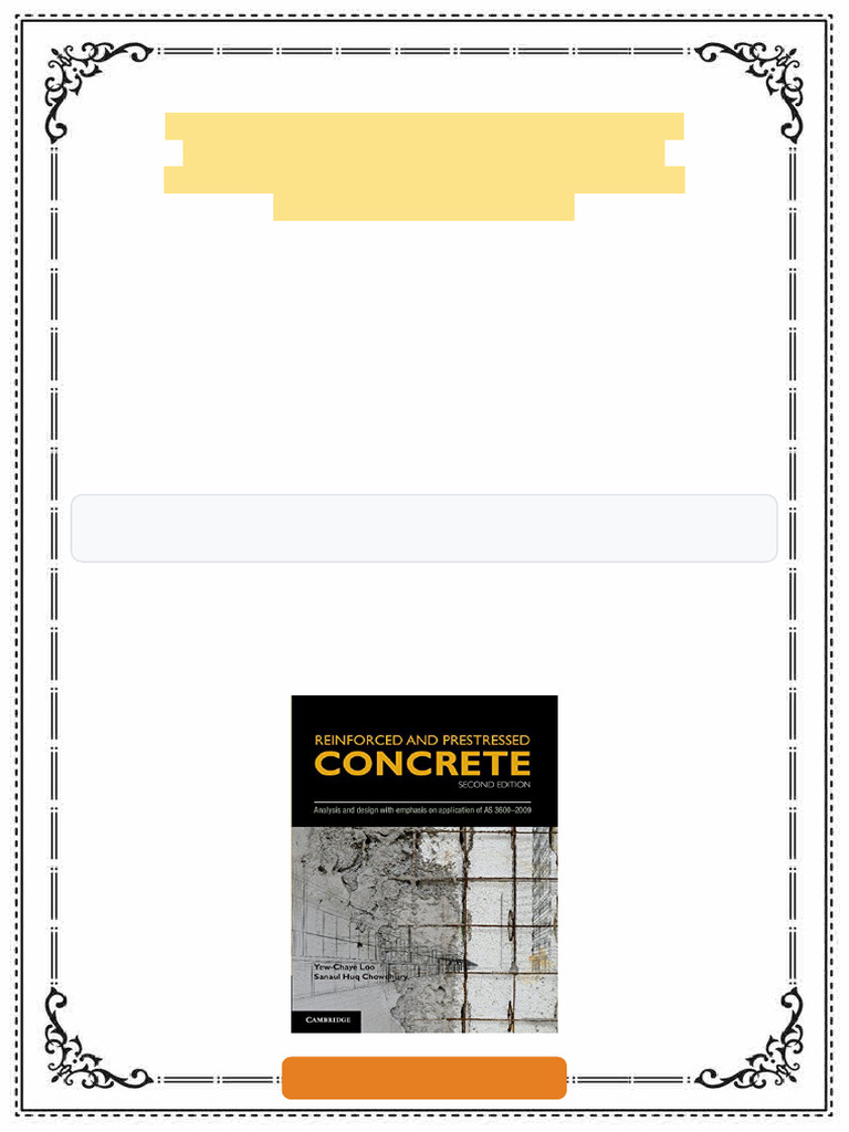 Reinforced and Prestressed Concrete Analysis and Design With Emphasis ...