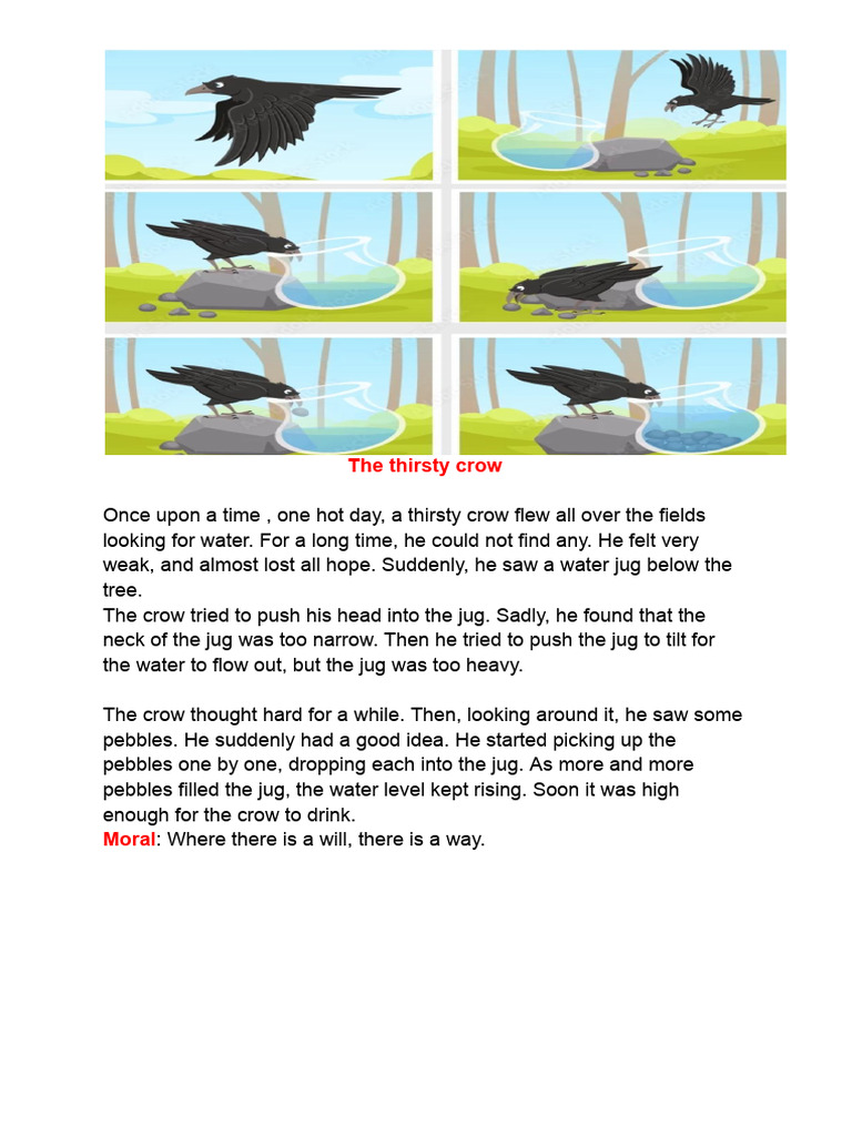 The Thirsty Crow. | PDF