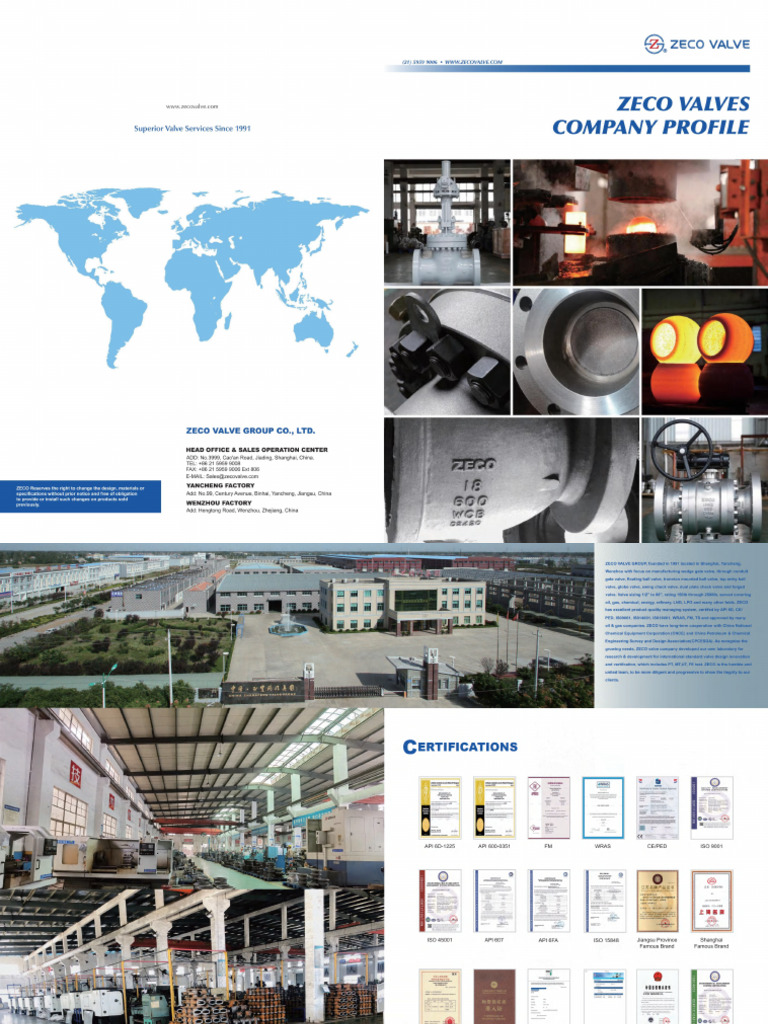 Zeco Valves Company Profile_00 | PDF