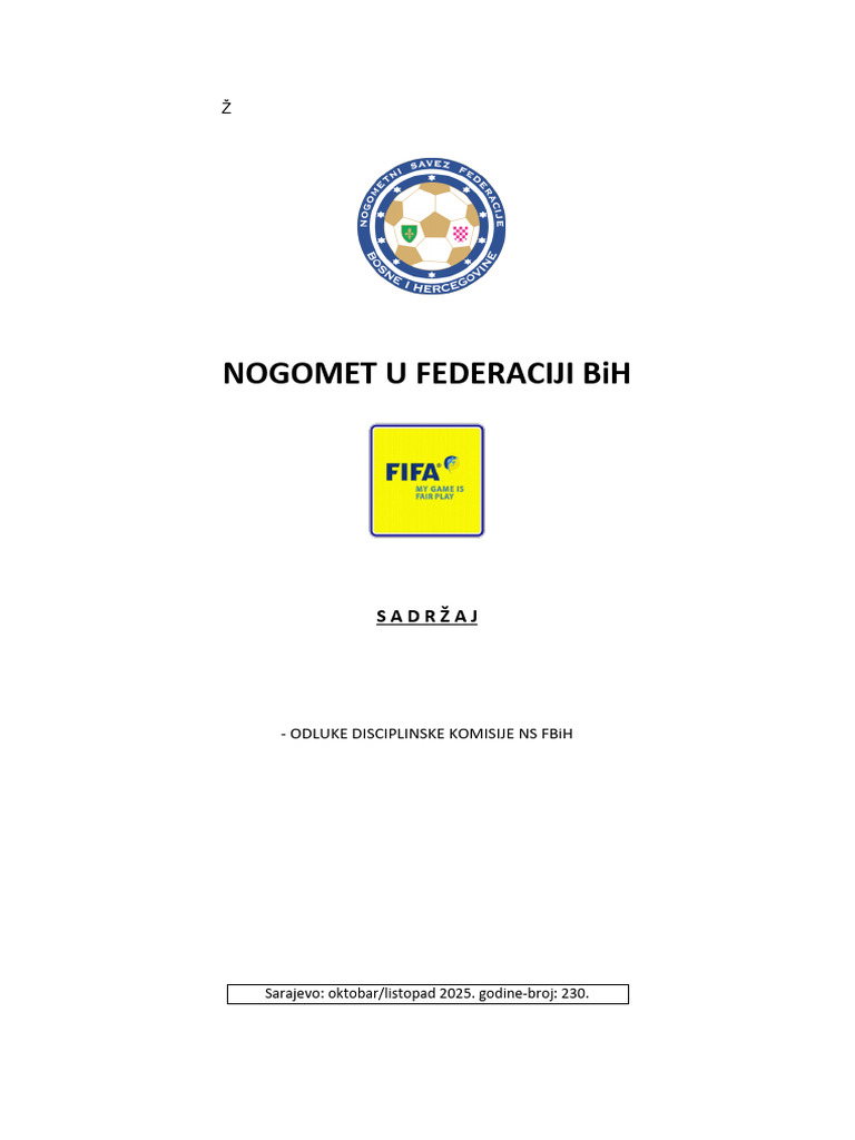 Bilten Oktobar - Listopad 2025-1 | PDF