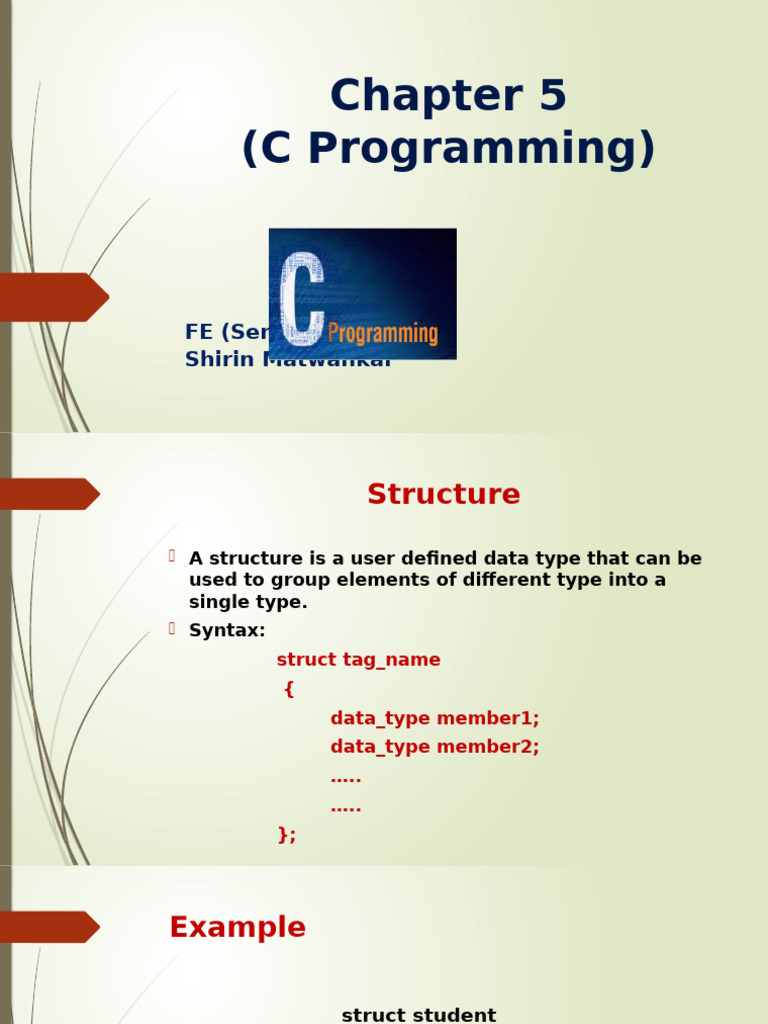 Chapter 5 Structure | PDF