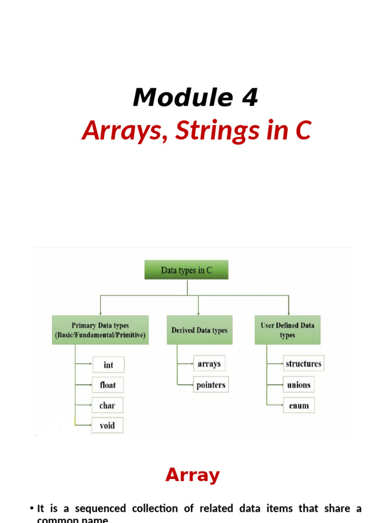 C Arrays and Strings Explained | PDF | String (Computer Science ...
