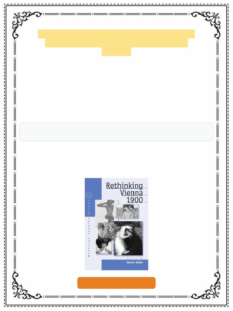Rethinking Vienna 1900 1st Edition Steven Beller updated 2025 ebook ...
